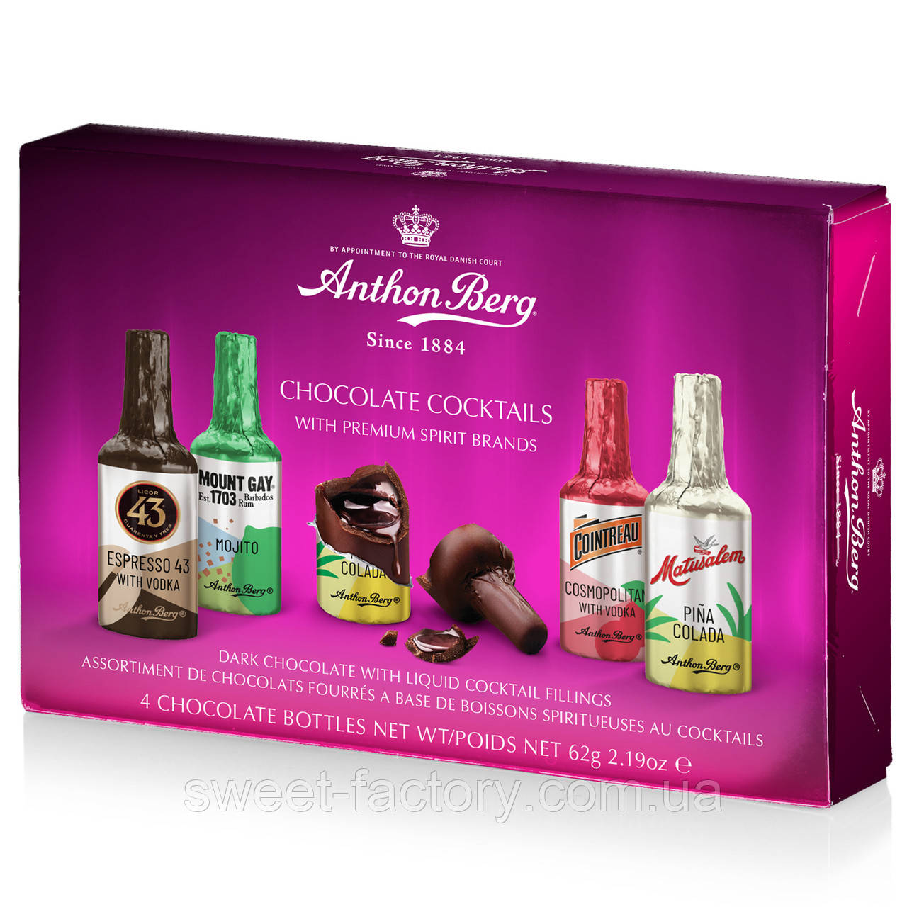Anthon Berg Chocolate Premium Cocktails 4s 62g: продажа, цена в ...