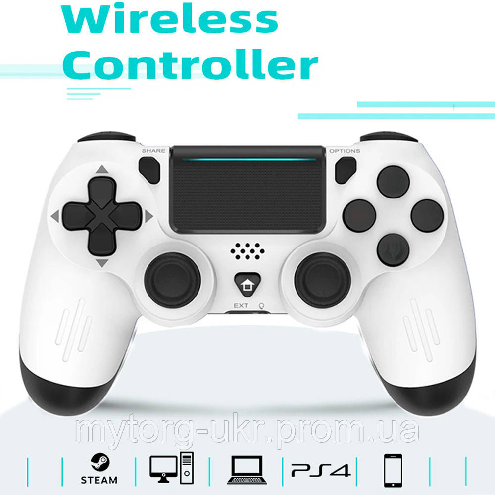 Беспроводной геймпад DATA FROG для PS4 PS4 / Slim / Pro / Windows Белый ...