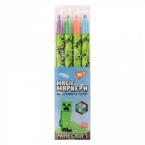 Маркеры для рисования, меняющие цвет, YES Minecraft 4 шт (ID#1973869266 ...