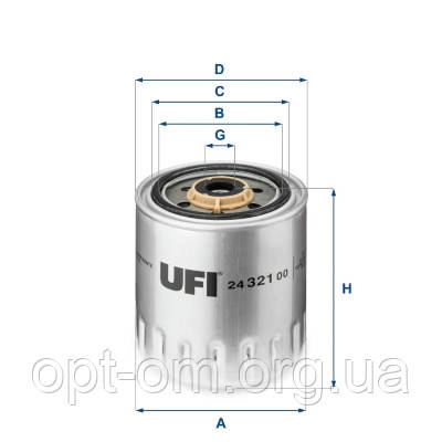 Фільтр паливний MERCEDES BENZ 24.321.00 (ID#1973690581), цена: 191 ...