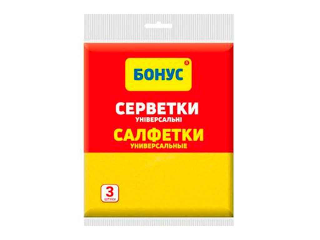 Купити Серветки для прибирання віскозні (3шт) БОНУС, ціна 33.79 ...