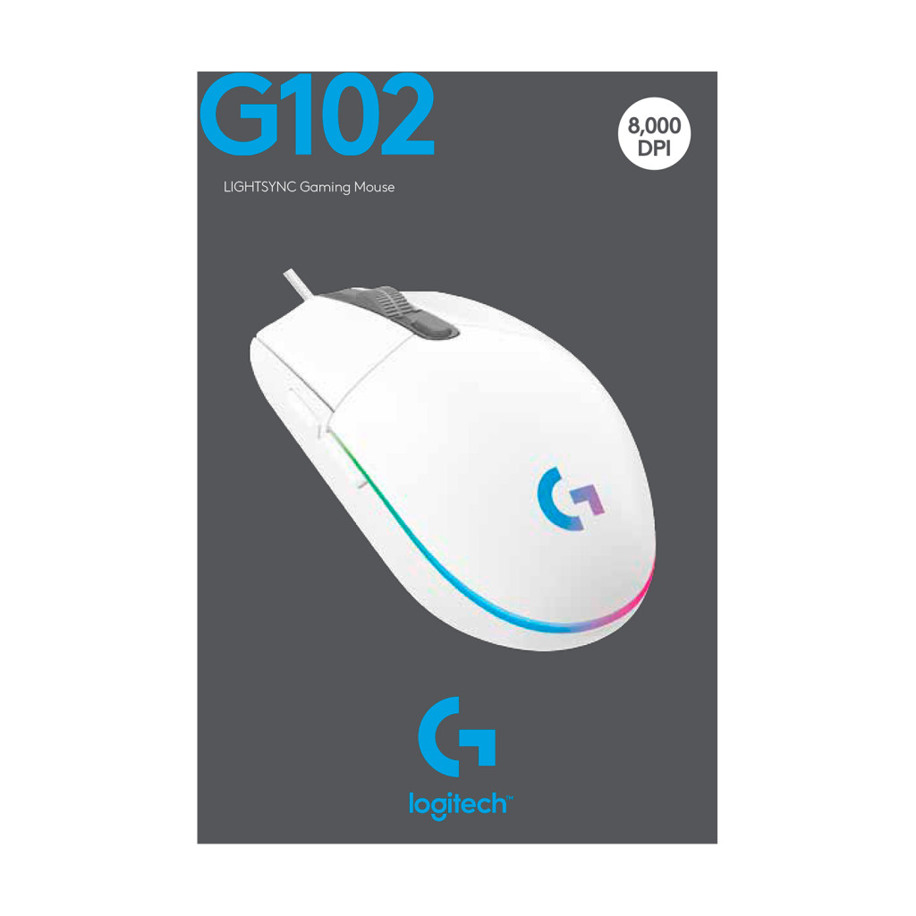 Мишка Logitech G102 Lightsync (910-005824) White USB (ID#1701111852), цена: 1299 ₴, купить на ...