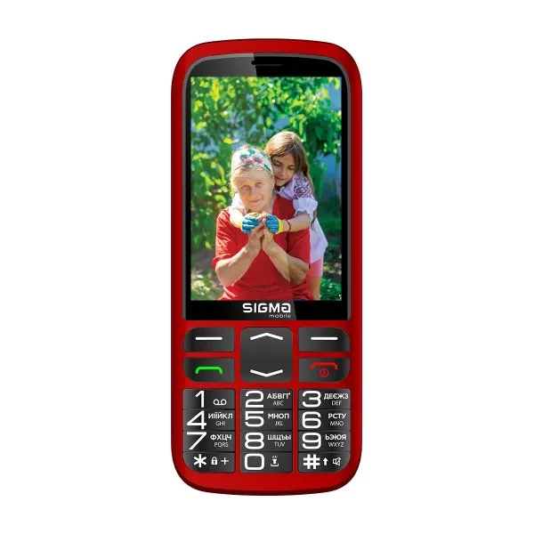 Кнопочный Телефон Sigma Mobile Comfort 50 Optima Red Type-C (Уцененный ...