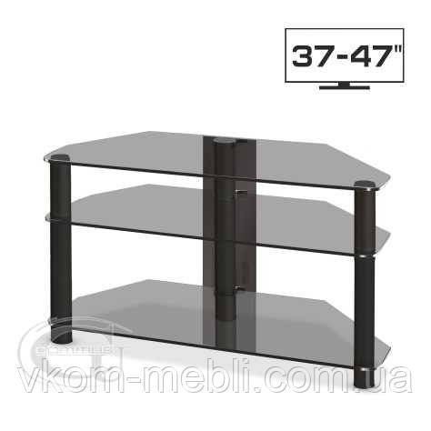 Тумба Из Стекла Под ТВ ЕВРО NEW BLACK Три Полки 20-47" — Купить ...