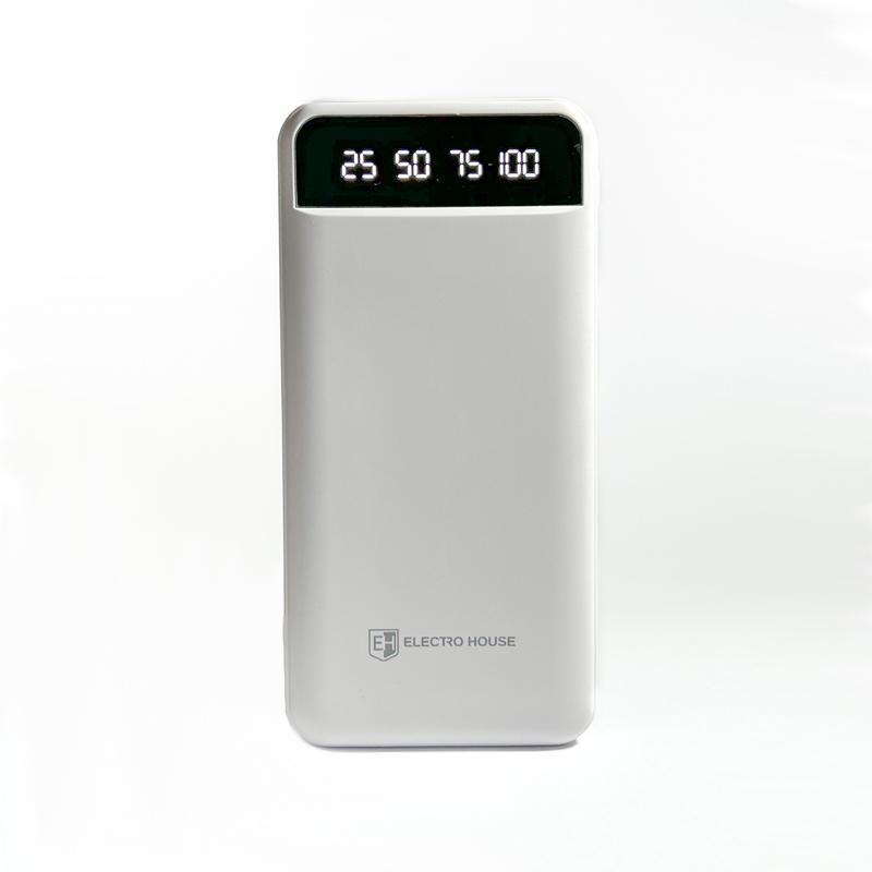 Повербанк с Фонарем ElectroHouse 20000 MAh Type-c Белый (EH-P-02-W) — в ...
