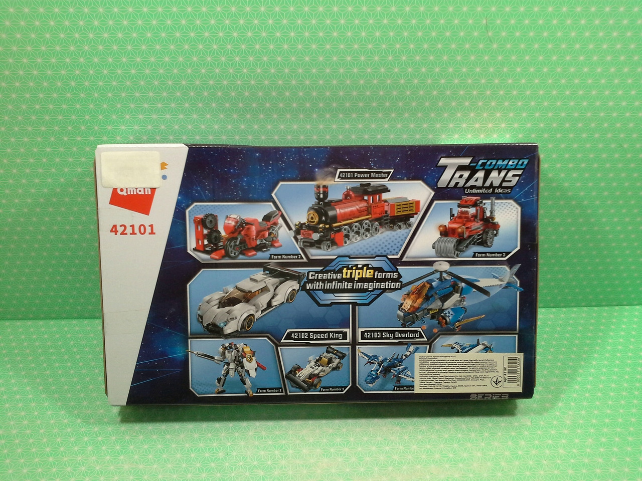 Игра Qman Конструктор (42101) 3в1 Поїзд, будтехніка, мотоцикл, 305 дет (ID#1937115571), ціна ...