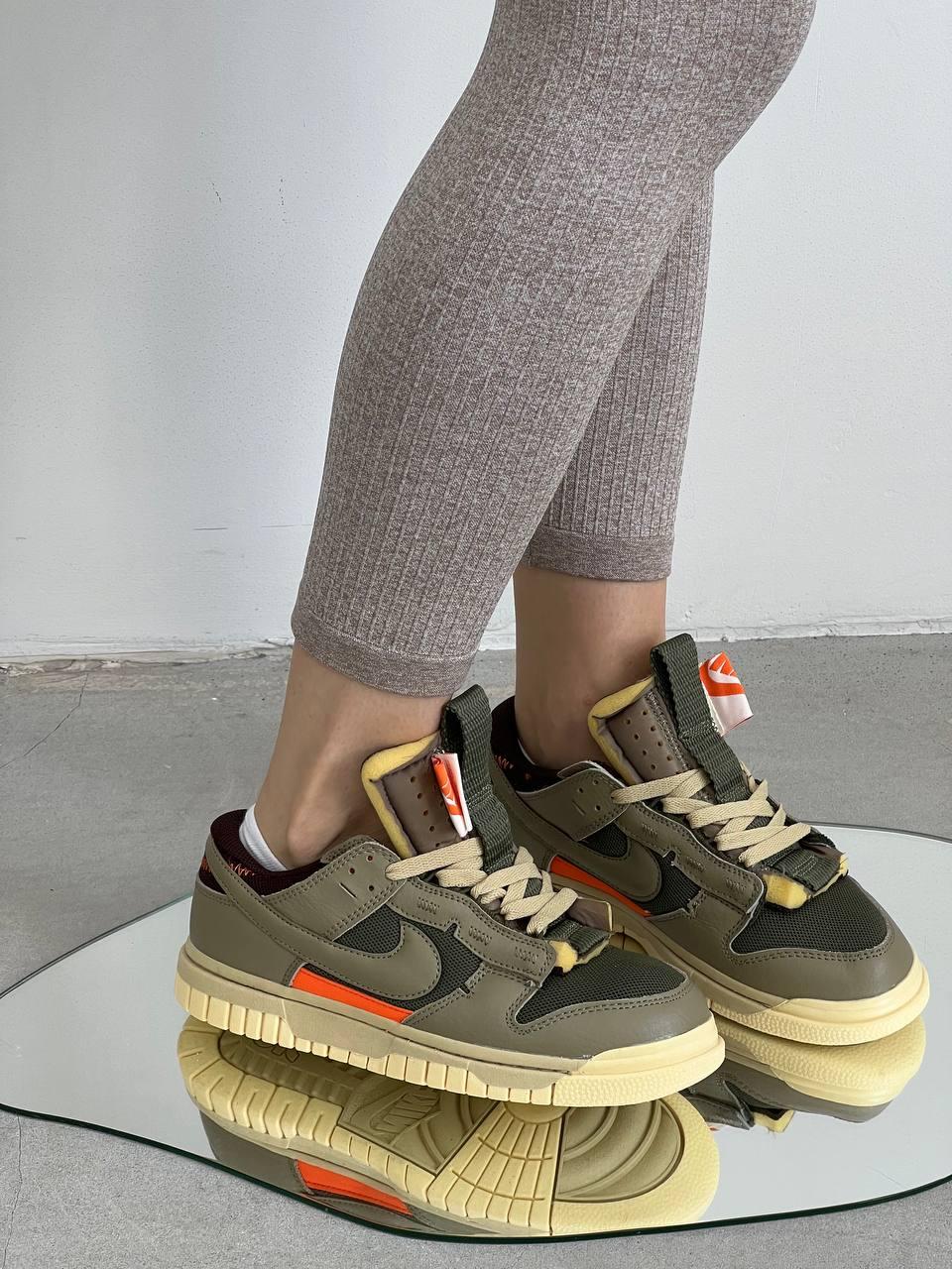Женские кроссовки Nike Air Dunk Jumbo Medium Olive (оливковые ...