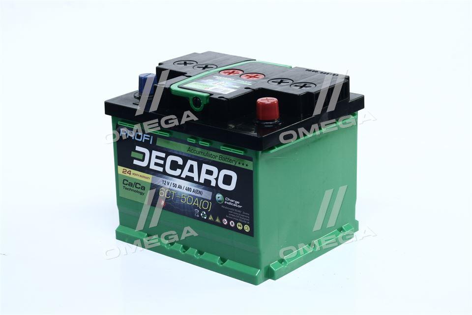 Аккумулятор 50Ah-12v DECARO PROFI (207x175x175),R,EN480 6СТ-50 (0) UA58 ...