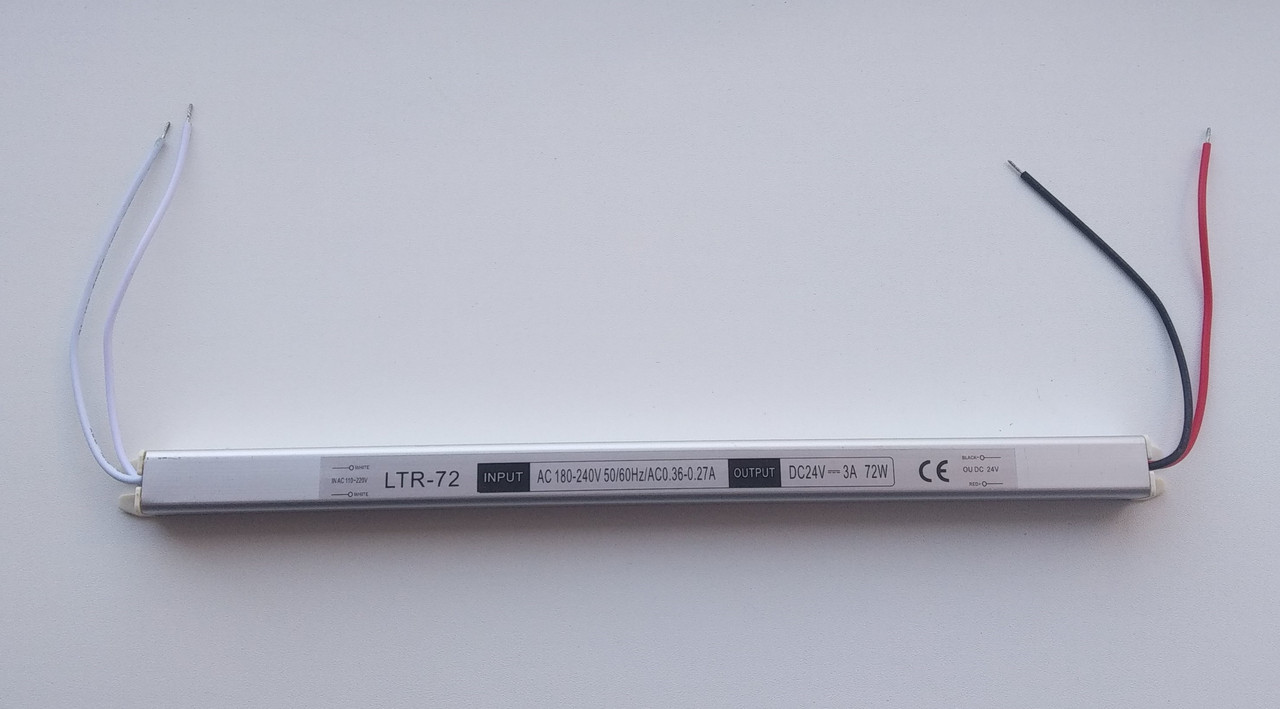 Блок живлення LEDTech 24v 3а 72вт "stick" в алюмінієвому корпусі: продаж, ціна у Дніпрі ...