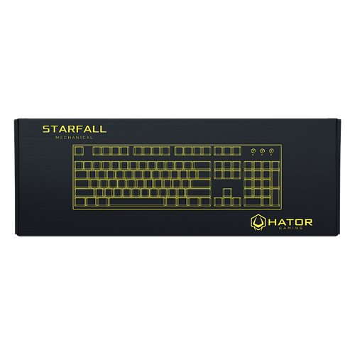 Клавіатура Hator Starfall (Blue Outemu Switches), Black, USB, механічна ...