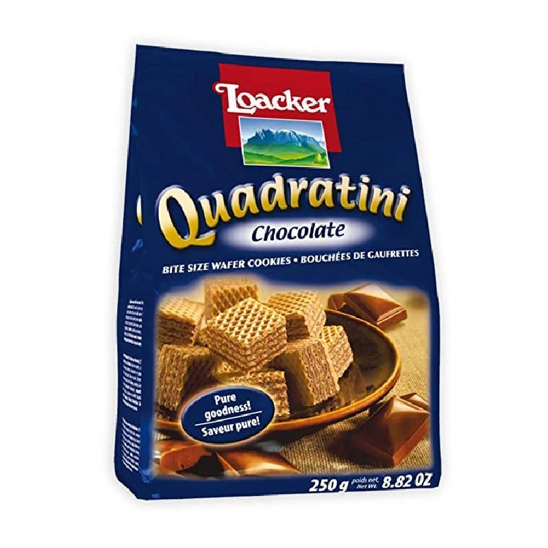 Купить Вафли Loacker Quadratini Chocolate 250g цена 199 ₴ — Prom Ua