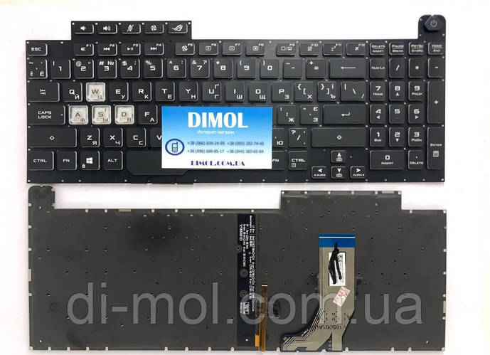 Купити Оригінальна клавіатура для ноутбука Asus ROG Strix G731, G731G ...