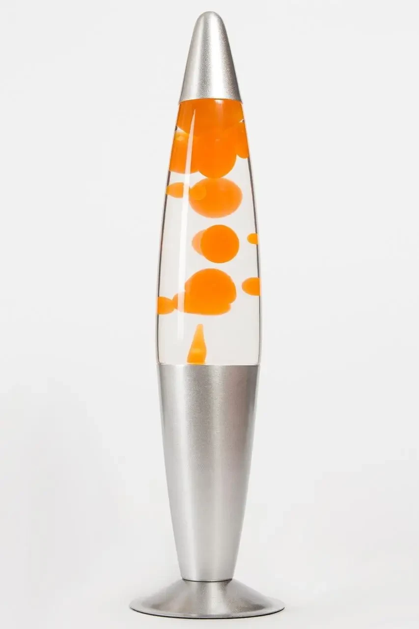 Лава лампа Lava Lampe TOPA 41 см, Ночник светильник Оранжевая, Ночник ...