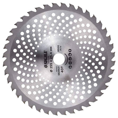 Купить Диск для триммера с твердосплавными напайками Ø255×25.4мм 40Т ...