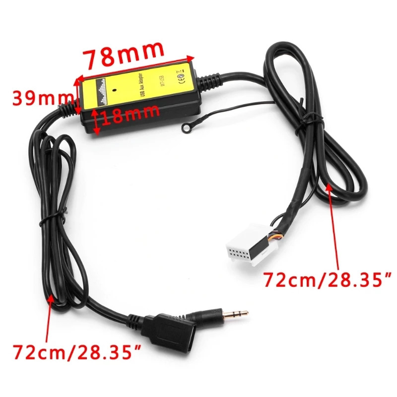 Aux, USB адаптер для Volkswagen, Skoda, Audi, Seat 12pin (ID#1978429250 ...