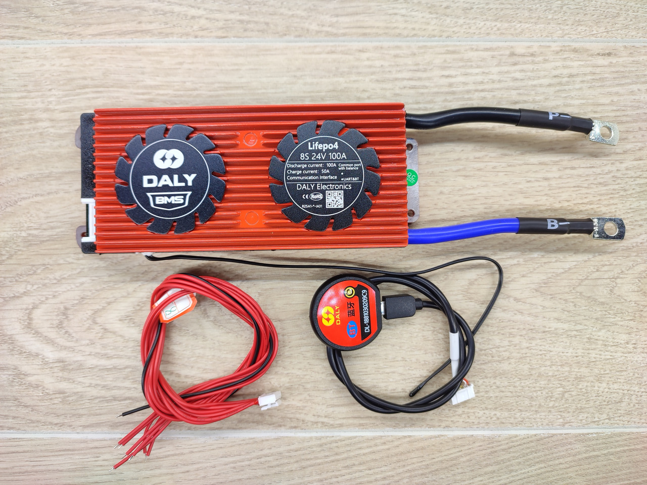 Плата Smart BMS 8S 24В 100А для LiFePO4 аккумуляторов с Bluetooth (ID ... Плата Smart BMS 8S 24В 100А для LiFePO4 аккумуляторов с Bluetooth (ID ...