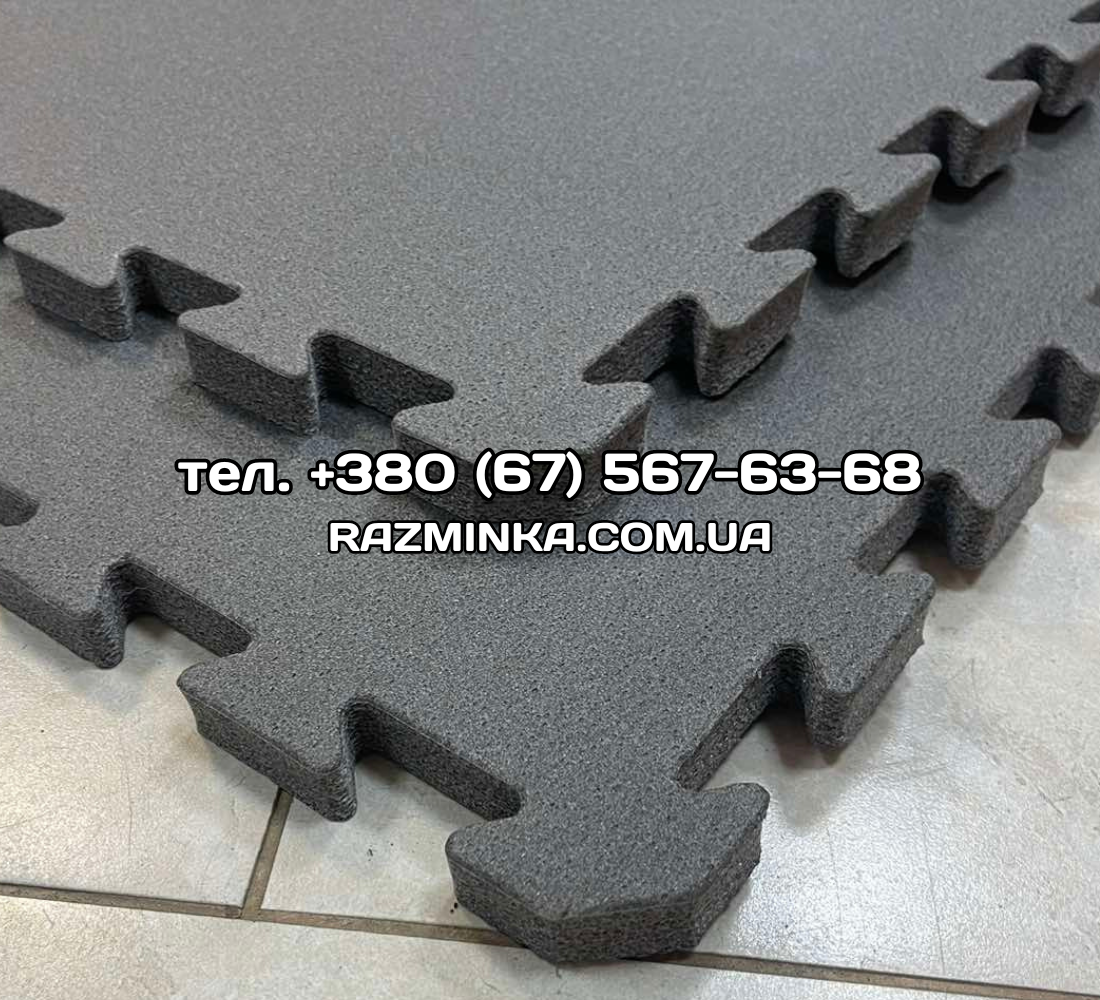 Купити Мати татамі 20мм 1м 1м сірі пазли на підлогу ціна 390