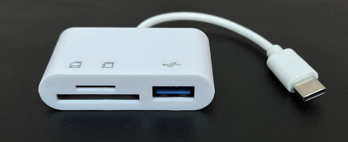 Купить Хаб Картридер Перехідник Type C на Usb Microsd та Sd Card