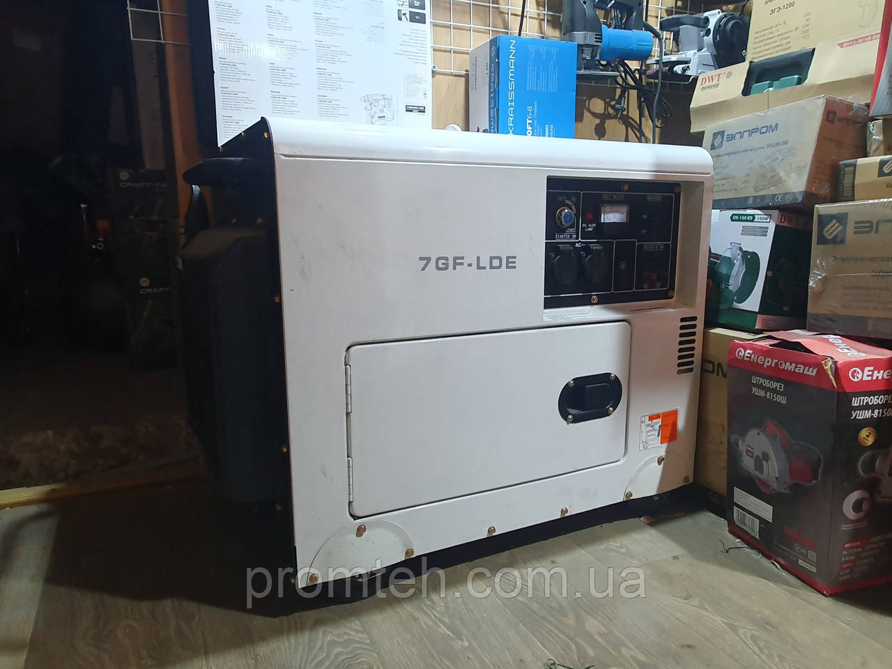 Генератор дизельний LUTIAN 7GF-LDE (7 кВт, однофазний, закритого типу ...