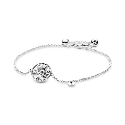 Срібний браслет для намистин Пандора з регульованою застібкою 597242CZ ...