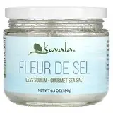 Kevala, Fleur De Sel, меньше натрия, изысканная морская соль, 184 г (6 ...
