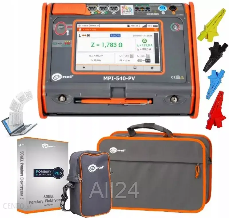 Sonel Zestaw Miernik MPI-540-PV Oprogramowanie PE6 MPI540PV+PE6 — в Категории "Лазерные Нивелиры ...