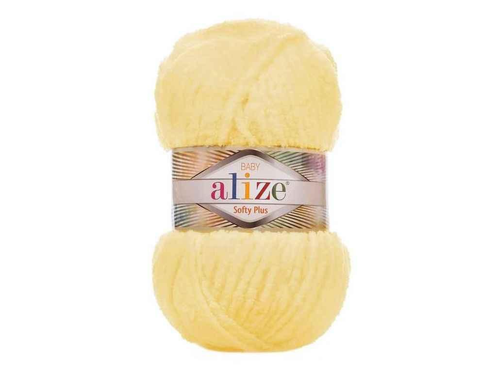 Пряжа Softy Plus 13 5шт/уп жовтий 100% мікрополіестер 100г 120м ТМ Alize (ID#1979653539), цена ...