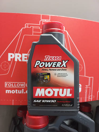 Масло для 4Т двигателей генераторов MOTUL / Tekma Power X 10W30 / 1 л ...