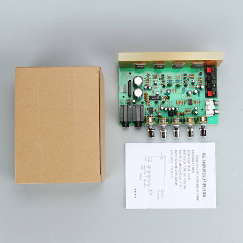 Аудіо підсилювач OK688 2х100Вт AC18-24В, з входом для мікрофона та ...