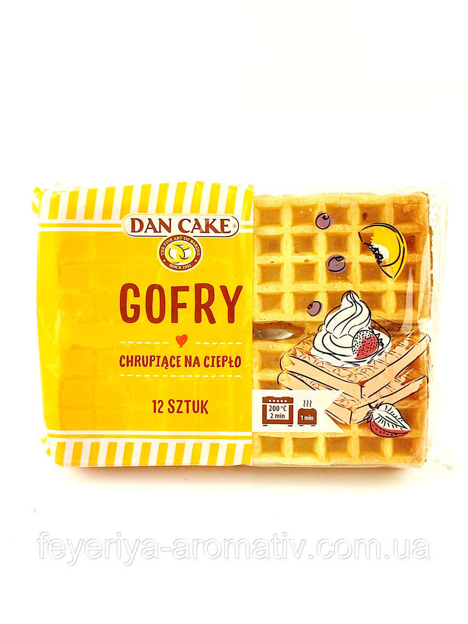 Бельгійські вафлі Dan Cake Gofry 12 шт 250 г (Польща): продаж, ціна у ...