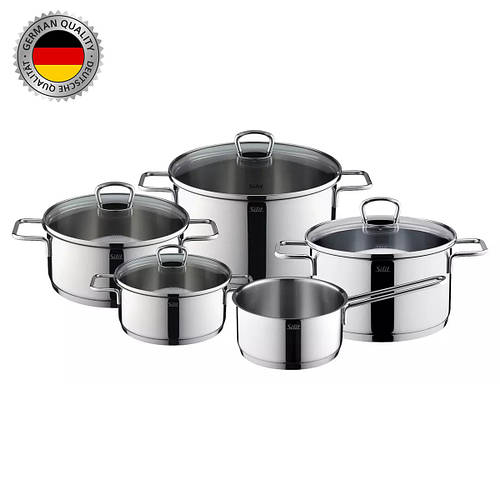 Набір каструль Silit Alicante (WMF Group) з 5 предметів зі скляною ...