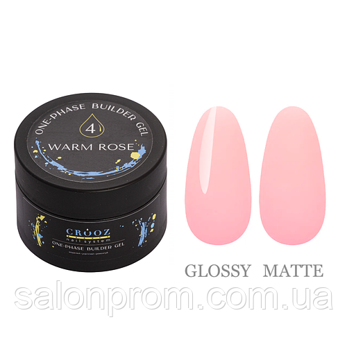 Crooz One-Phase Builder Gel №04 Warm Rose - гель для наращивания ...