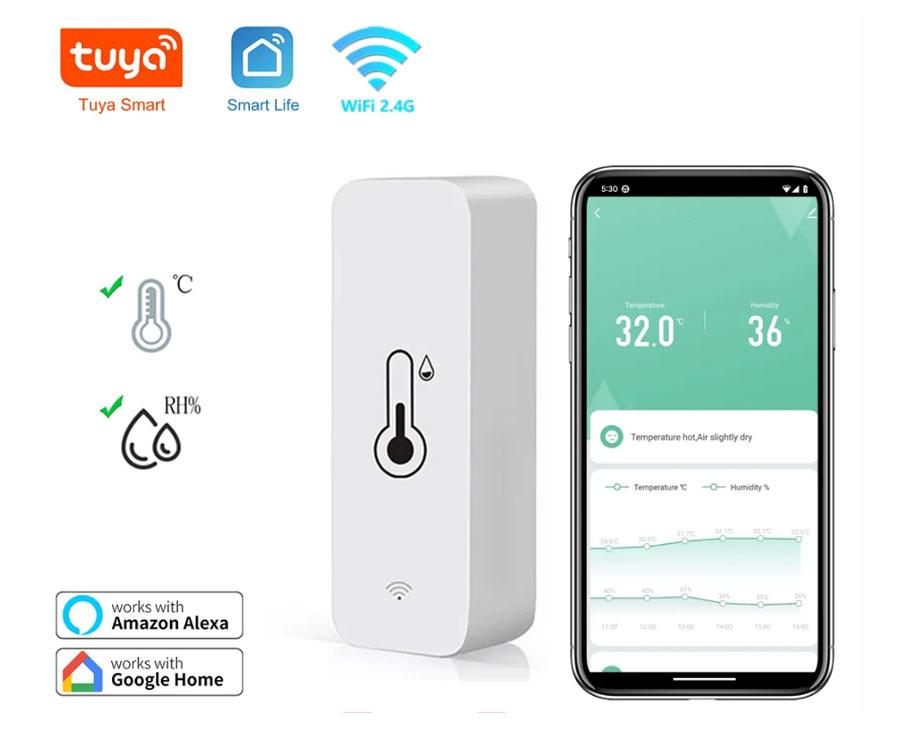 WI-FI Датчик температури та вологості Tuya TH01: продаж, ціна у Києві ...