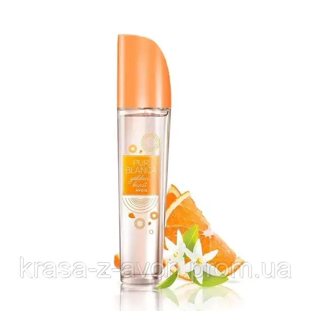 Туалетная вода женская Avon Pur Blanca Golden Burst, 50 мл (Эйвон пур ...