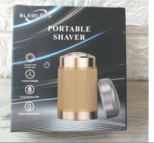 Акумуляторна мінібритва епілятор USB 5 W BLAWLESS Portable Shaver HX-305 , колір зелений (ID ...