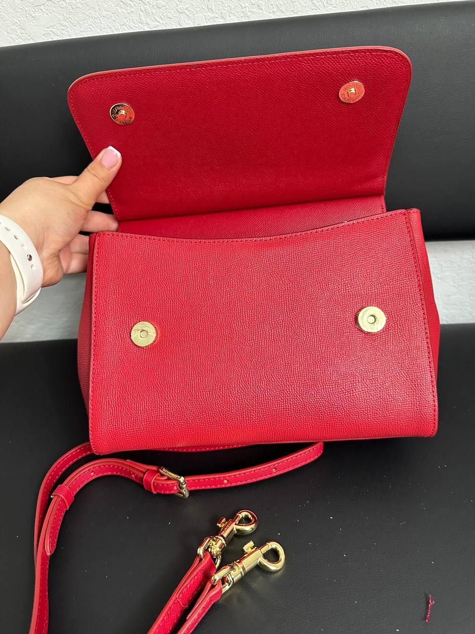 Женская сумка Дольче Габбана красная Dolce & Gabbana sicily Red (ID ...