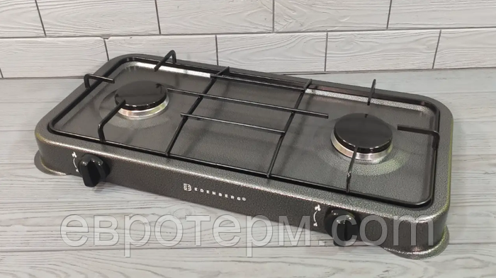 Плита газовая настольная таганок Edenberg EB-62302 2 конфорки под ...