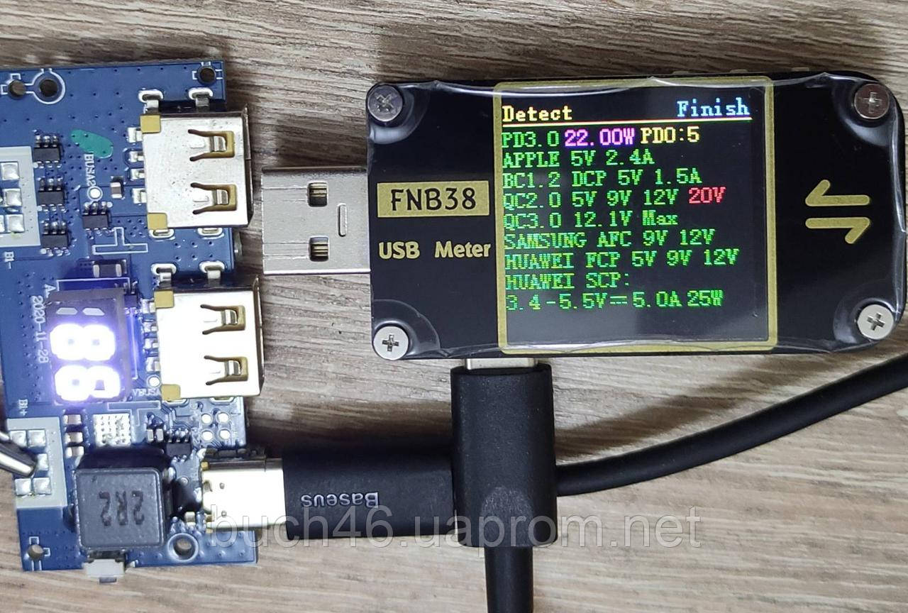 Плата повербанка 22W SW6208 SW6206 с LED дисплеем type-c PD QC3.0 ...