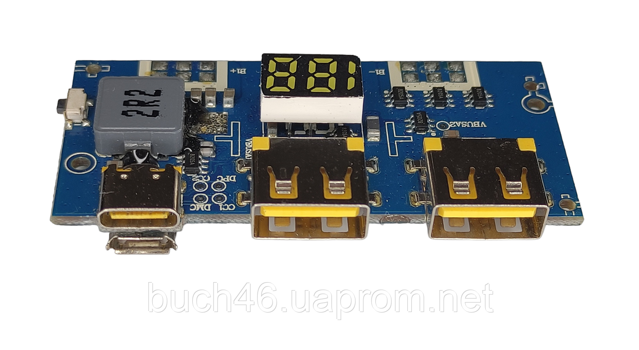 Плата повербанка 22W SW6208 SW6206 с LED дисплеем type-c PD QC3.0 ...