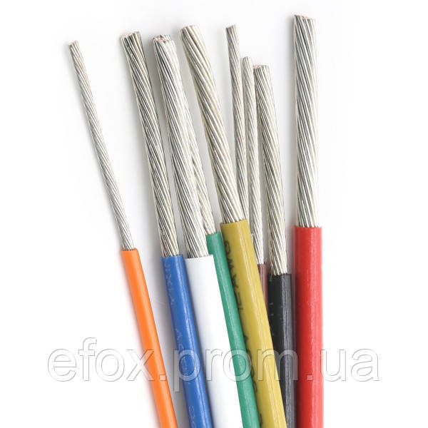 Провод монтажный AF250 0.2mm2 (7*0.2) изоляция FEP прозрачный (ID#1982920769), цена: 23.40 ...