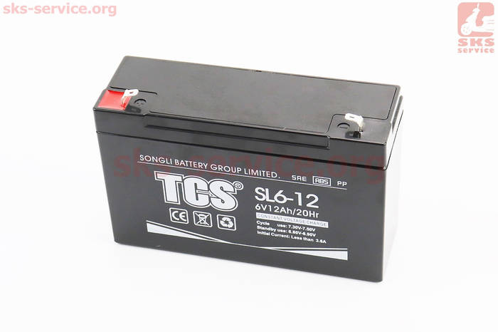 Аккумулятор 6V12Ah SL6-12 кислотный (L151*W50*H94mm) для ИБП, игрушек и ...