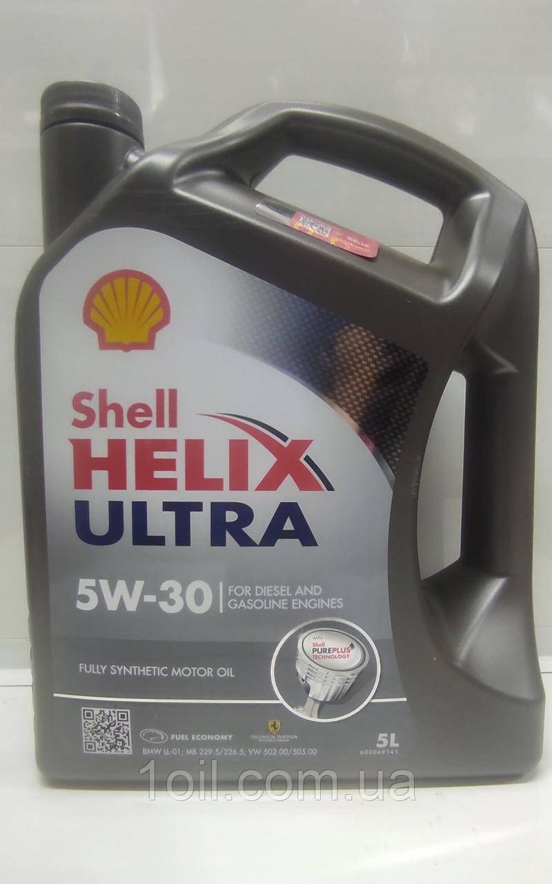 Купить Масло моторное SHELL Helix Ultra 5W-30 5л, цена 1596 ₴ — Prom.ua ...
