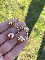 Серьги шары | Сравнить цены и купить по акции со скидкой на Prom.ua