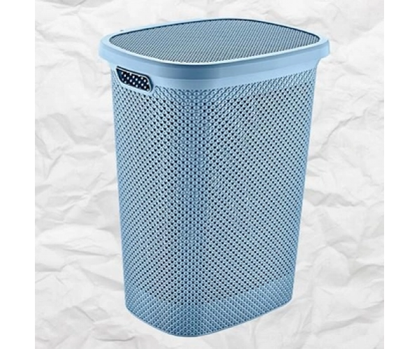 Корзина для білизни 60 л Hobby Life Diamond 37 46 59 5 см синій Id 1983559236 цена 662