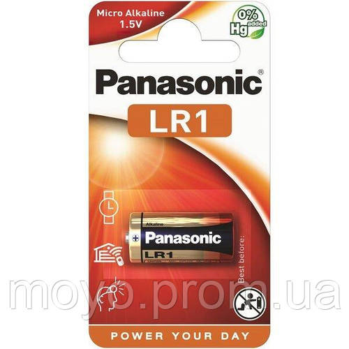 Батарейка Panasonic LR1 BLI 1 Alkaline (LR1L/1BE) (ID#1215411807), цена ...