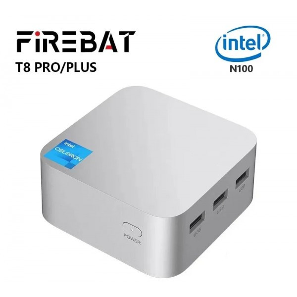 Міні-комп'ютер Firebat T8 Pro Plus 16/512GB n100 White (Код товару ...