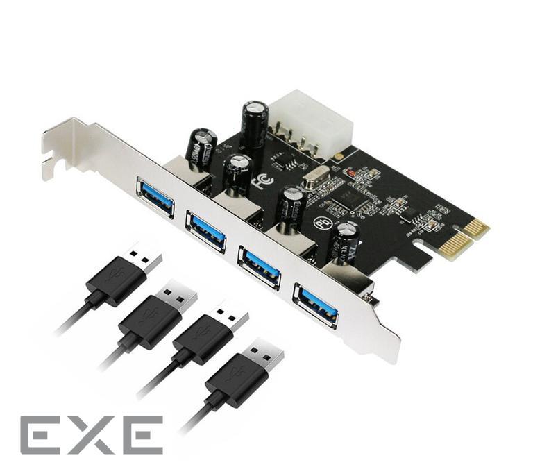 Плата розширення Dynamode USB 3.0 4 зовнішні порти NEC μPD720201 to PCI ...