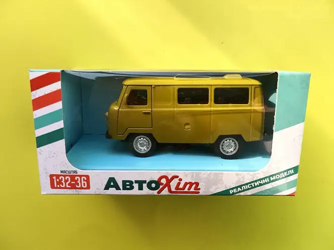 Игрушка УАЗ 452 Буханка, металлическая инерционная модель свет, музыка ...