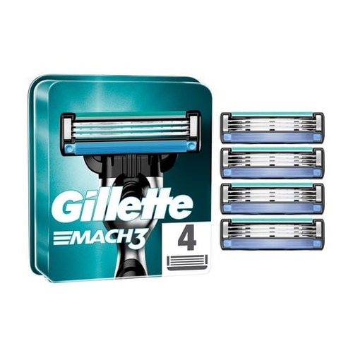 Купить Кассеты для бритья Gillette Mach3 4шт. без упаковки Оригинал ...