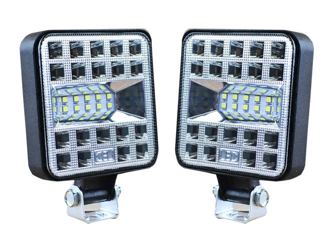 Комплект светодиодных фар 12-24V 87W 6000K (8.5х8,5х1,5см) LED (лэд ...